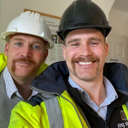Movember 2020 - Fundraising with Site Manager, Ben Simmonds - Ring Stones